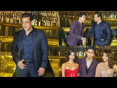 Salman Khan, Aaryan Khan, Gauri Khan & Suhana Khan arrived at The Great Indian Musical Launch 😍🔥📸