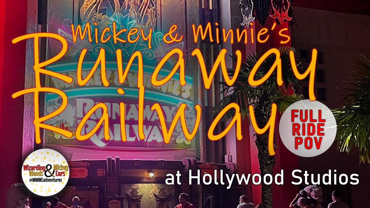 Mickey & Minnie’s Runaway Railway | FULL RIDE | Hollywood Studios ...