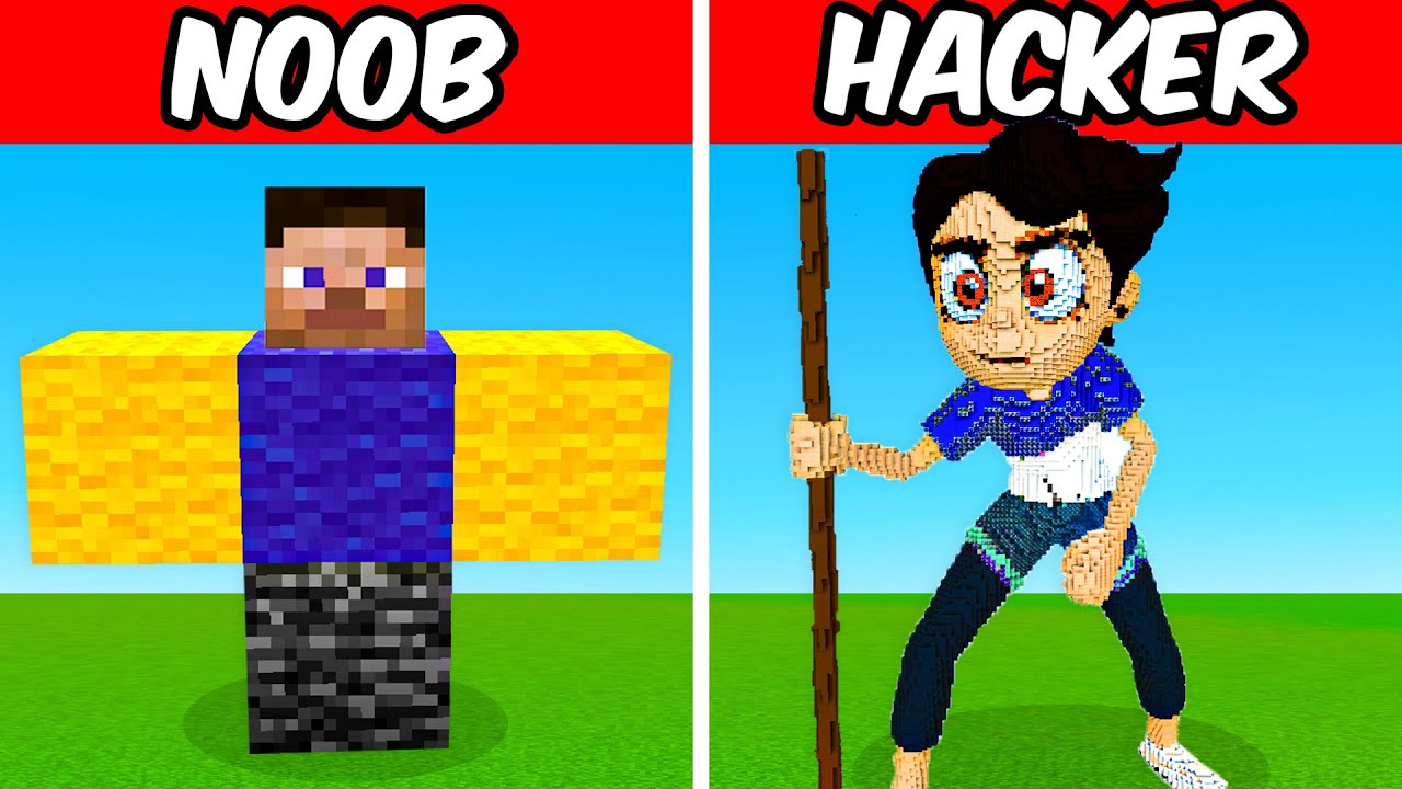 NOOB VS HACKER: OWL HOUSE Build Challenge (Minecraft) - YouTube