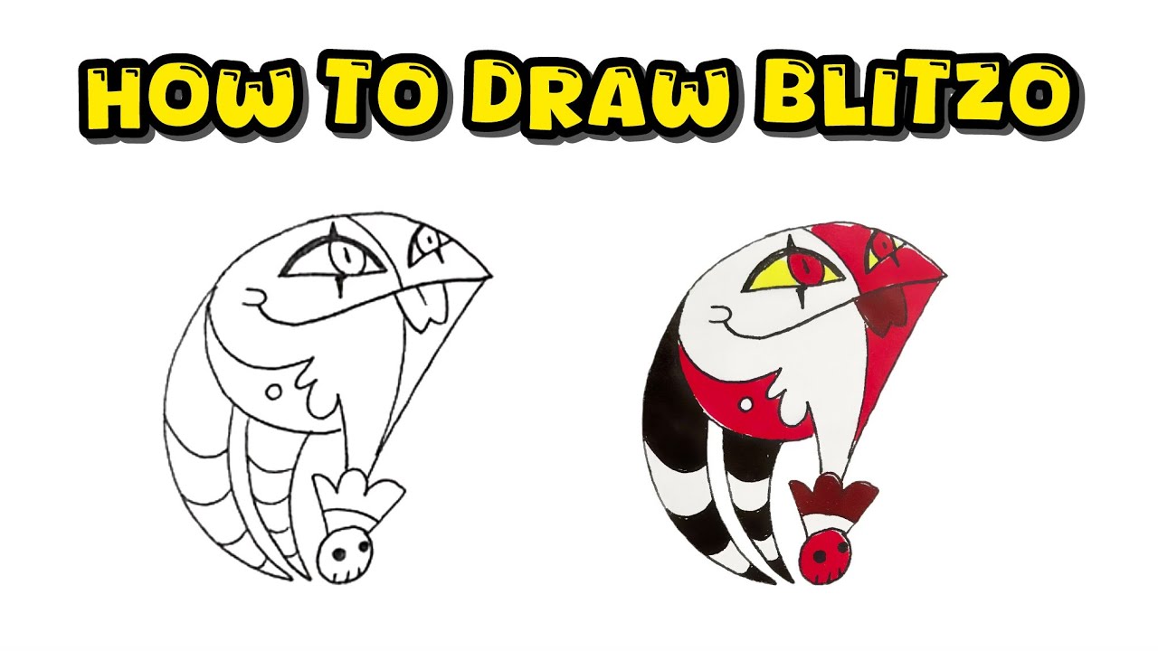 How to Draw Blitzo Buckzo from Helluva Boss (Hazbin Hotel) – I.M.P ...
