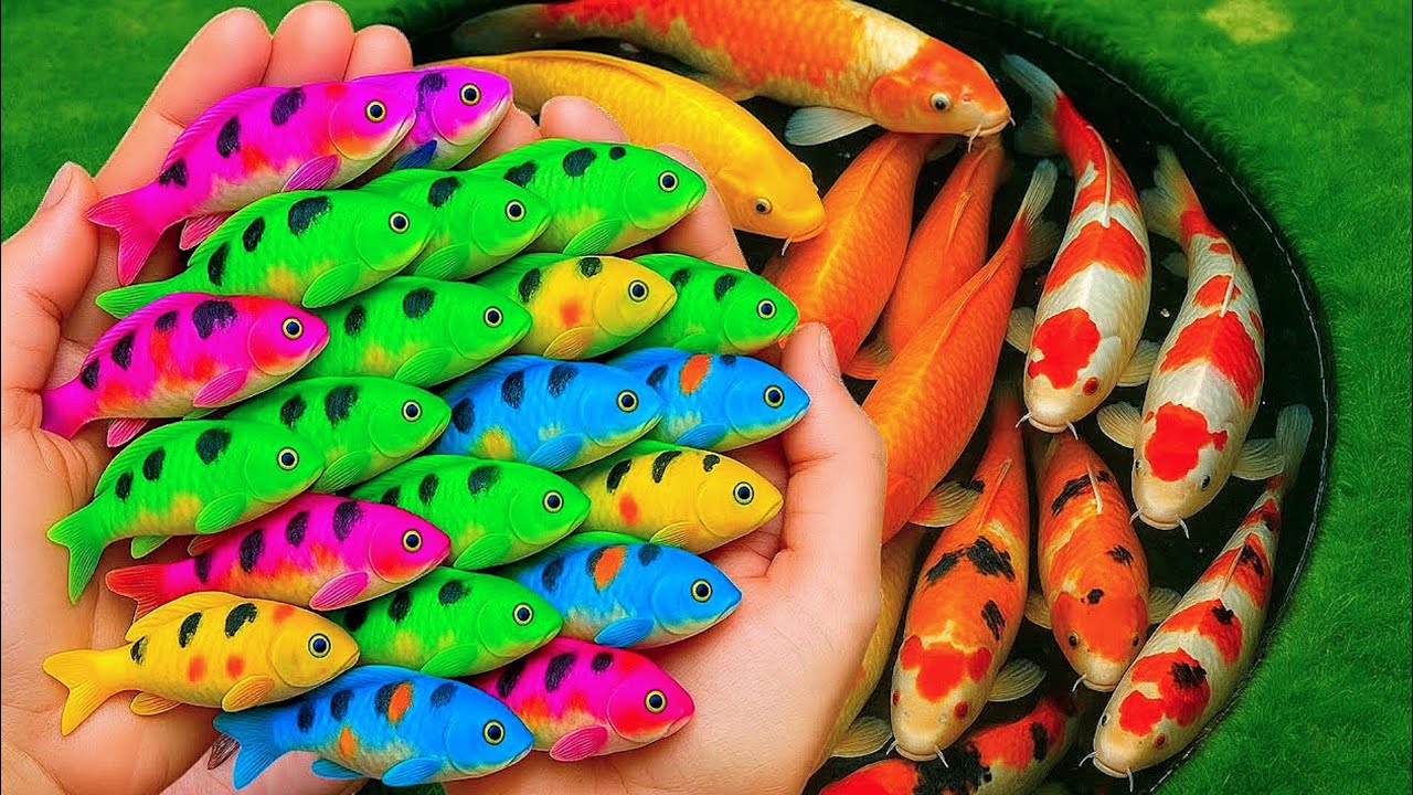 Amazing Catch Most Beautiful Freshwater Aquarium Fish In Small Pond ...