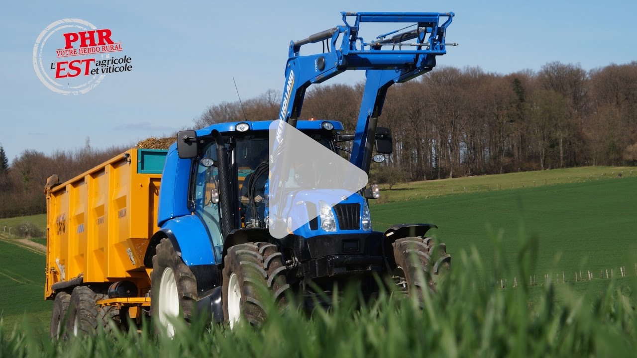 Test du tracteur prototype New Holland T6.180 Methane Power - YouTube