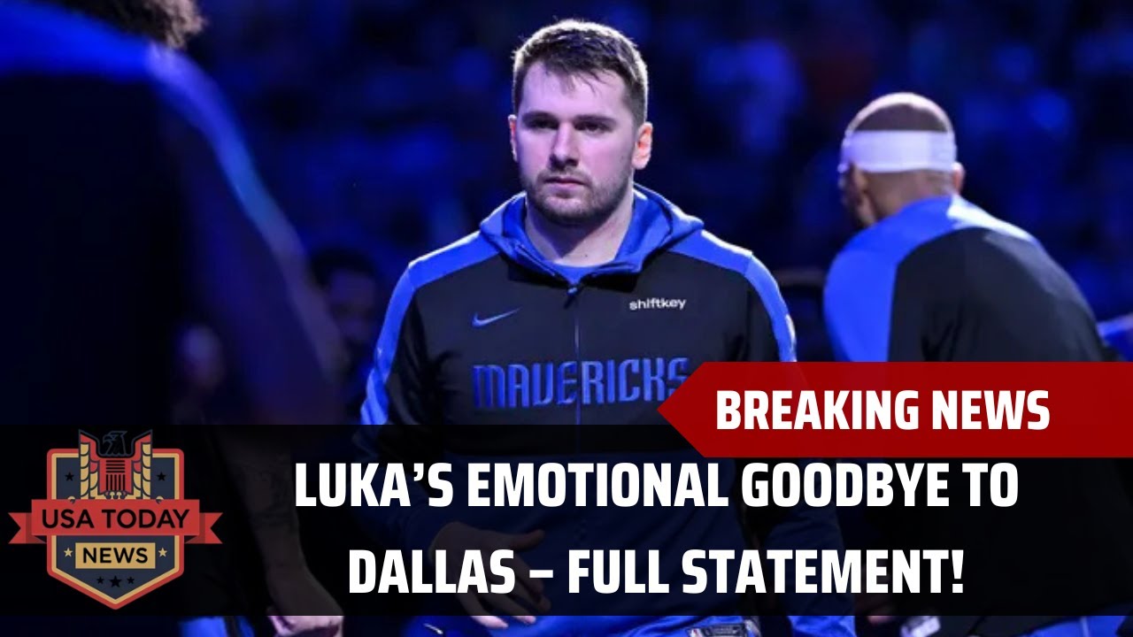 Luka Dončić’s Emotional Goodbye to Mavericks Fans 💔 । USA TODAY NEWS ...