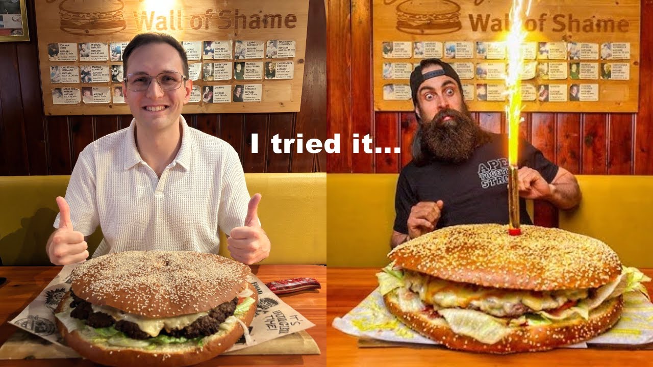 Walking and Yapping | Big Burger Challenge | Beard Meats Food - YouTube