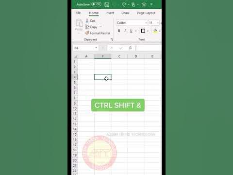 Shortcut to add border in Excel #excel #shorts #exceltutorial #viral #exceltips #short - YouTube