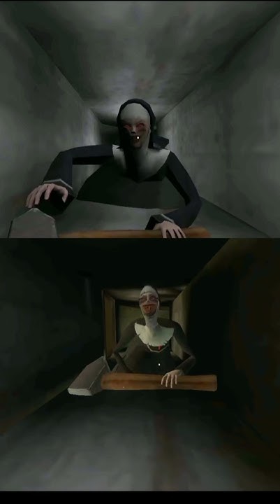 The Nun Vs Evil Nun | Crawling Jumpscare #shorts - YouTube