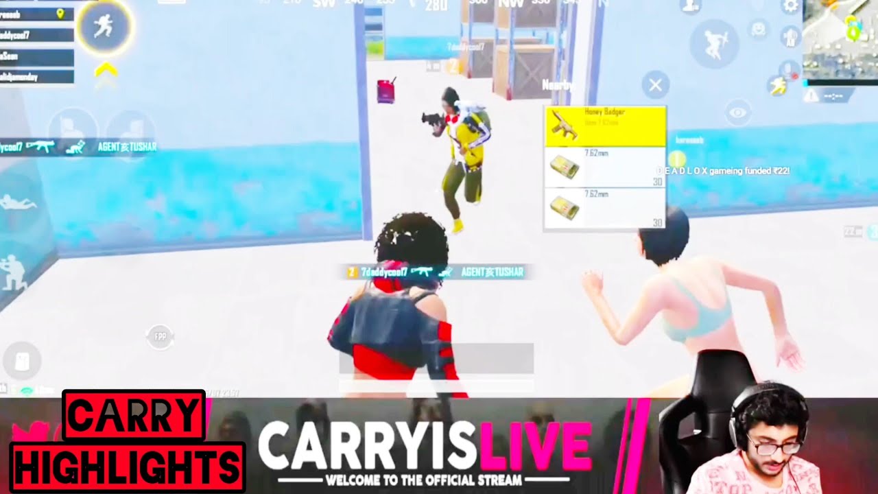 one of the most epic clutches carryislive bgmi gameplay | carry ...