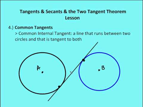 10.4 Two Tangent Theorem (Lesson) - YouTube
