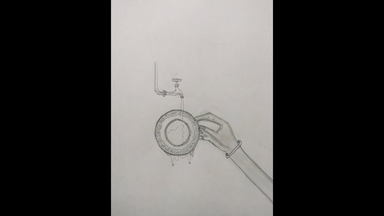 Sketching 11/Basic Pencil Sketching/How to draw Hand And Plate by JS ...