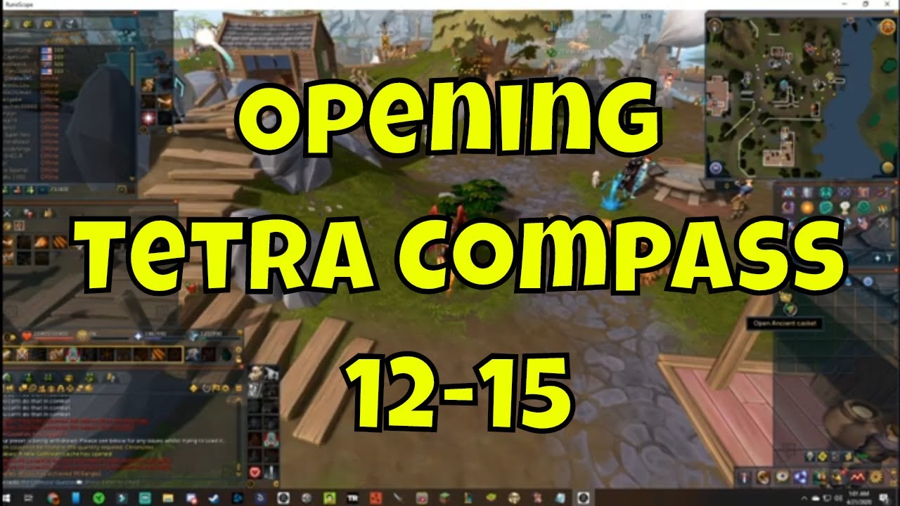 Opening Tetra Compass 12-15 | Ancient Casket| Archaeology | Runescape ...