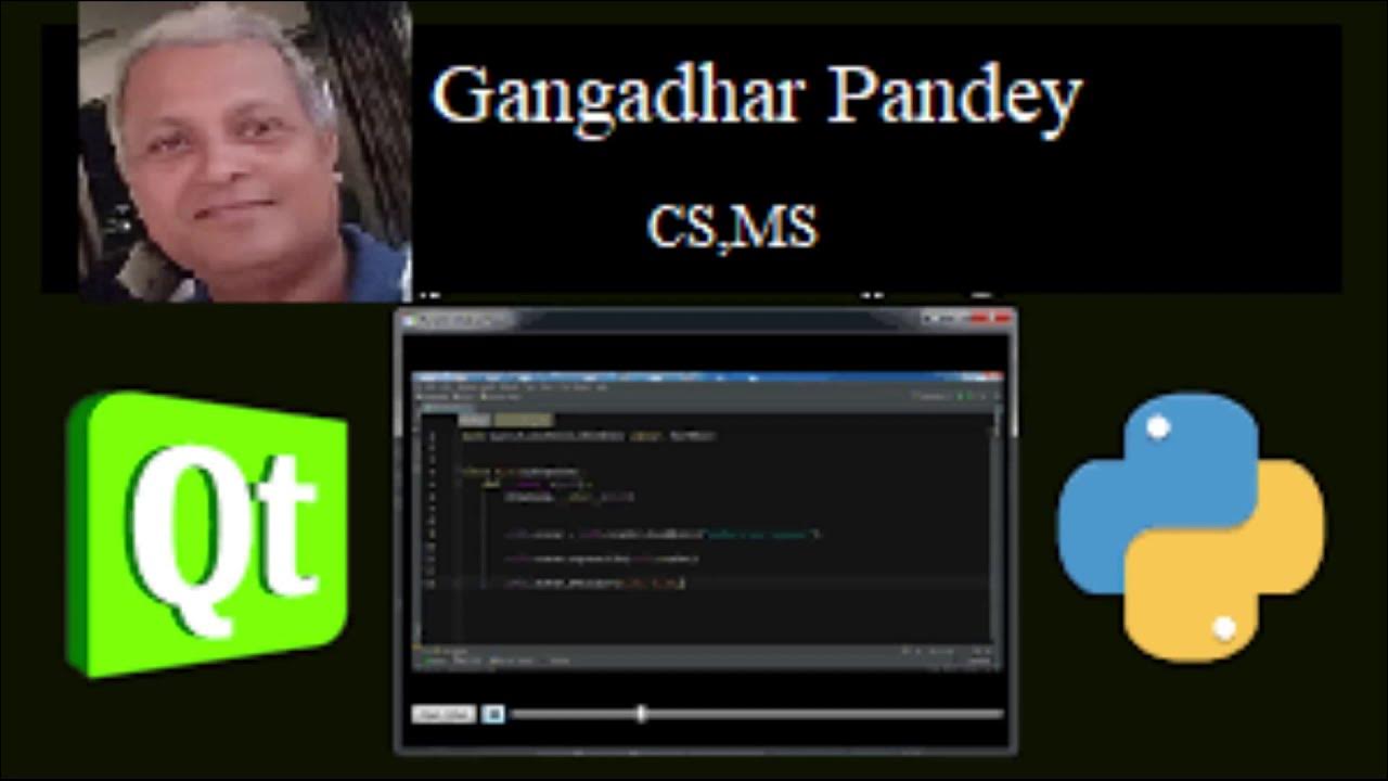PyQt5 tutorial-1 - YouTube