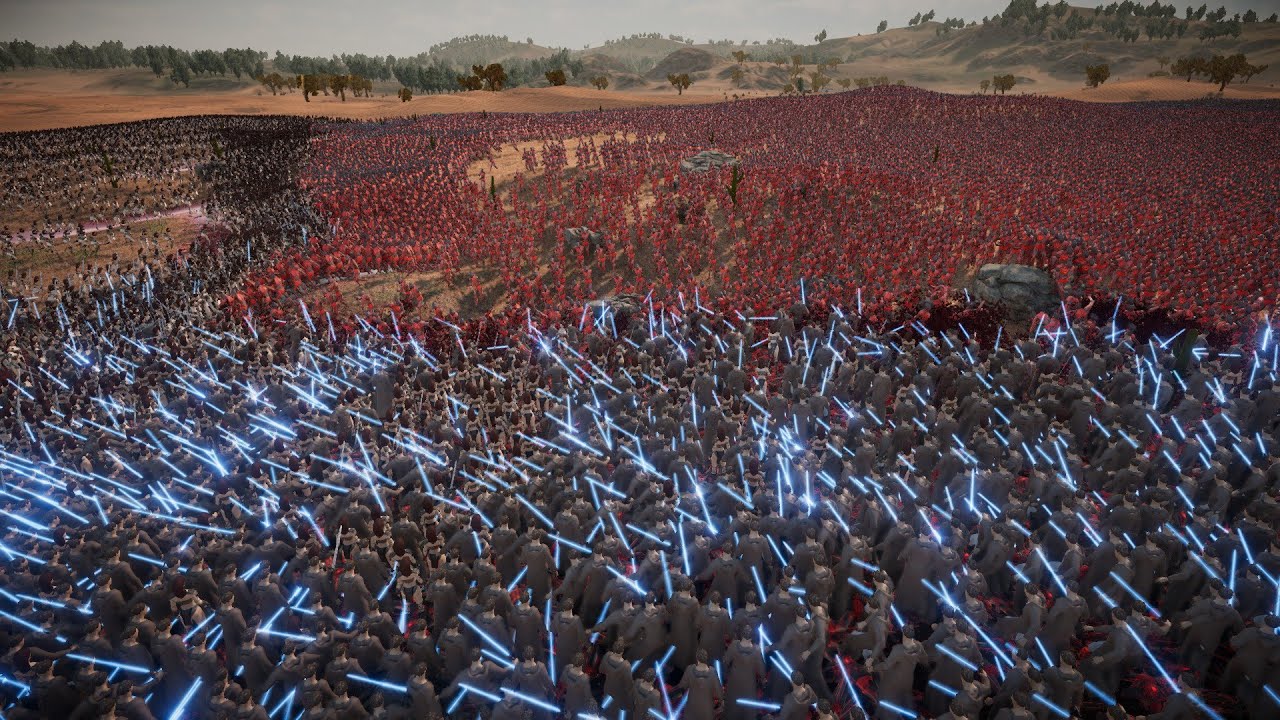 STAR WARS JEDI & BARBARBIAN VS 1,000,000 ALIEN Invader | UEBS2 MOD ...