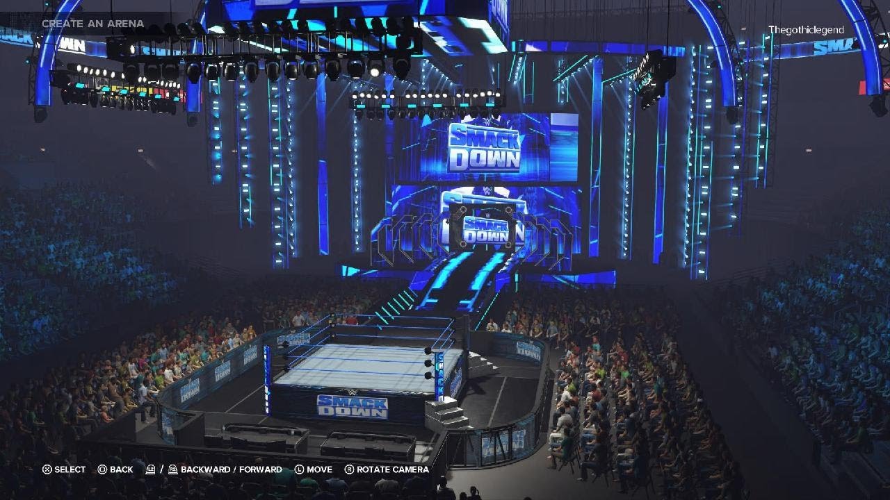 WWE 2K23: Custom Arena - WWE SmackDown Arena '23 - YouTube