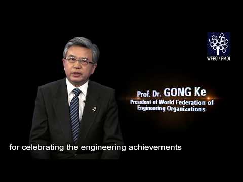 World Engineering Day address from WFEO President Prof. Dr.  Gong Ke