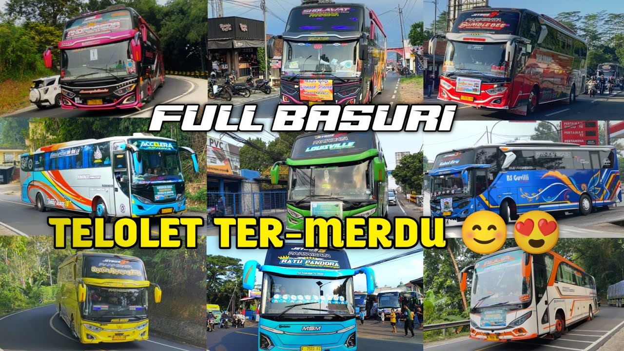 FULL BASURI!! KOMPILASI TELOLET BASURI BUS INDONESIA TER-MERDU 🤩 - YouTube