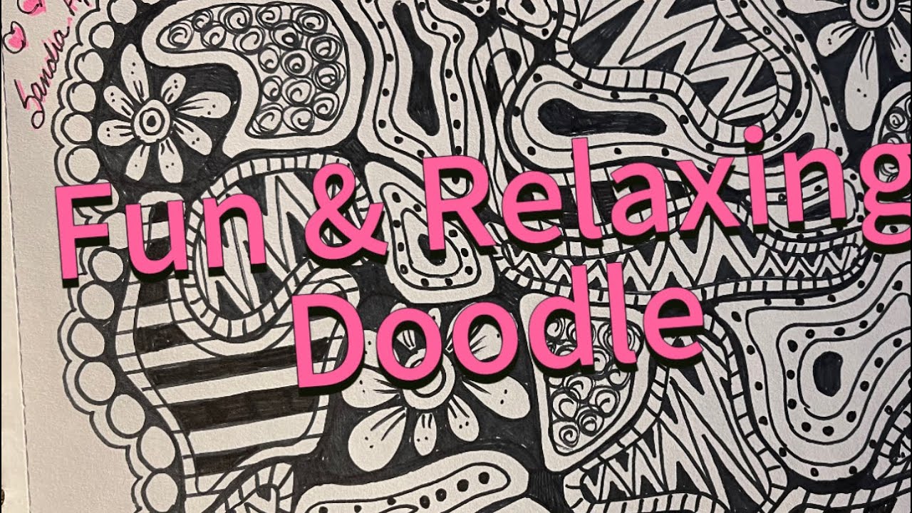 Enjoy my Fun & relaxing doodle #blackandwhite #doodle - YouTube