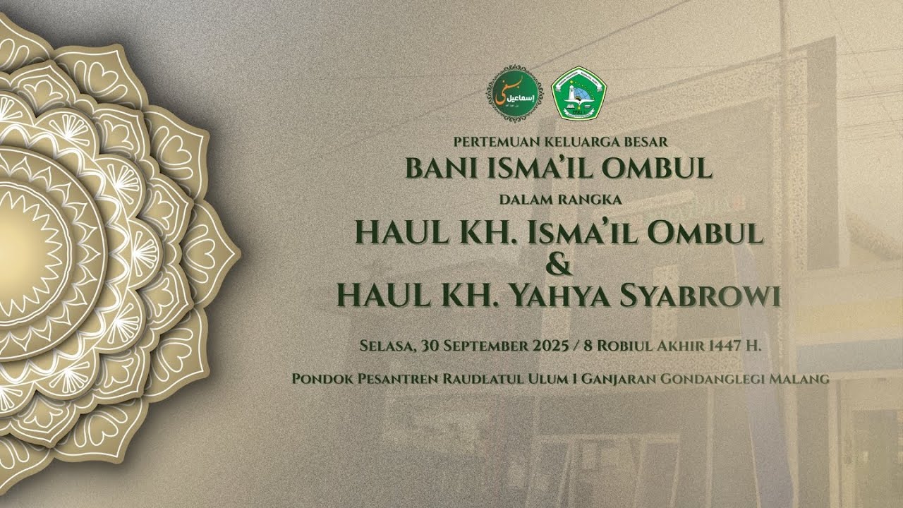 🔴 PERTEMUAN KELUARGA BESAR BANI ISMAIL - YouTube