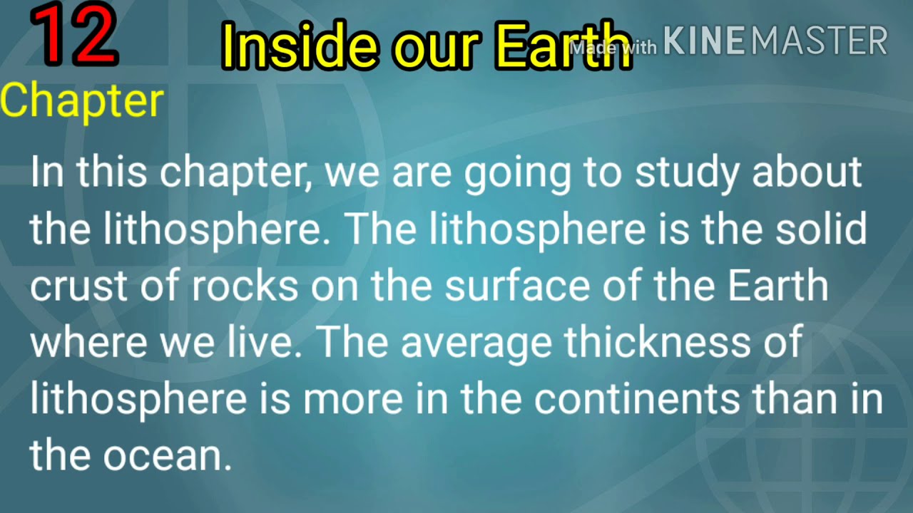 Geography || Inside Our Earth || Class- 7th || NCERT || Star Academy ...
