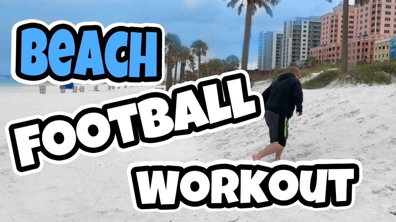 Football Speed and Cardio Beach Workout - YouTube