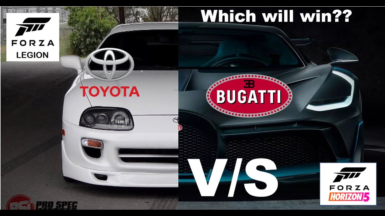 Buggati V/S Toyota Supra | Forza Horizon 5 | 4K - YouTube