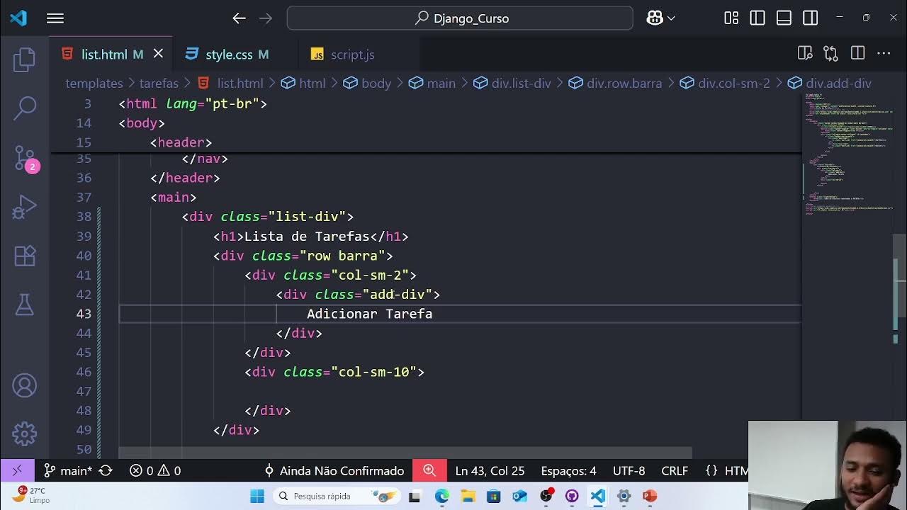 🎓 Curso de Django - Aula 3 (Parte 2) | Avançando no Front-End com HTML ...