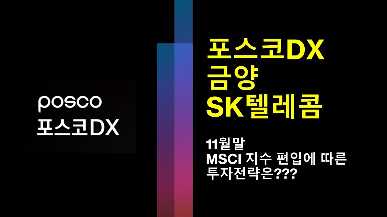 포스코DX,금양 MSCI 편입 유력!! 점차적 수급 좋아 질것!!11월30일까지 투자 전략?은 어떻게?? @moneycarenews #포스코dx #금양 #sk텔레콤#현대오토 ...