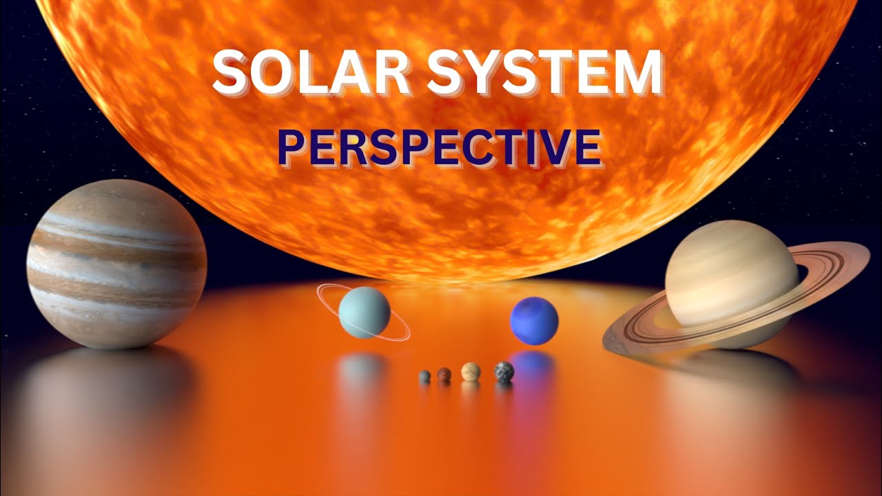 Solar system in size order perspective - YouTube