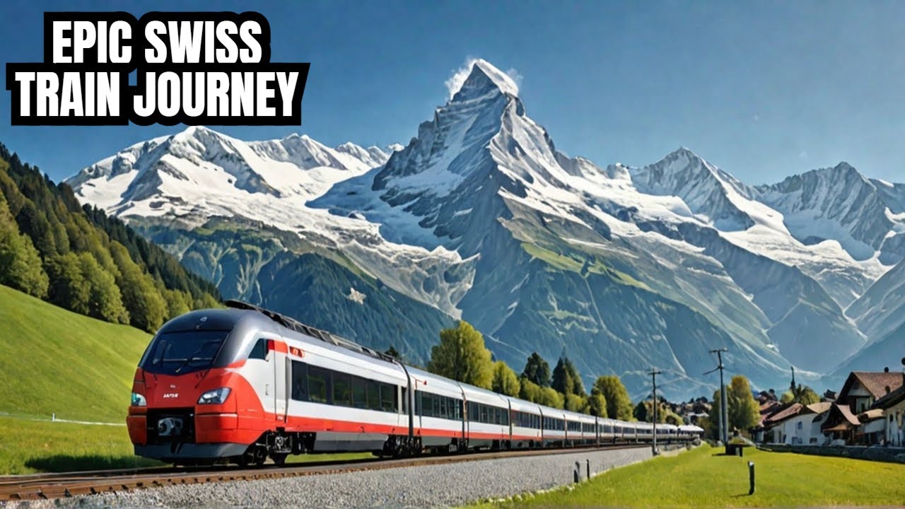 "Zurich to Mount Titlis Train Journey 🚆 | Swiss Adventure + Indian Food ...