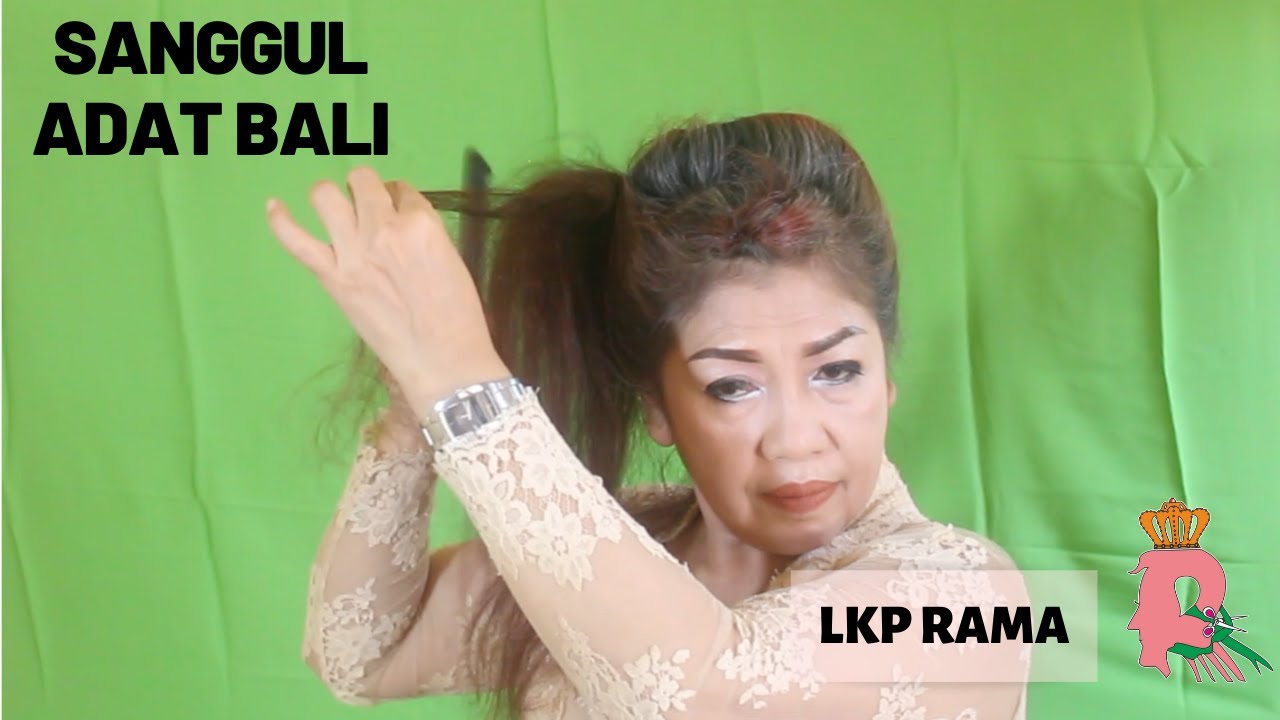 7 MENIT !! TUTORIAL SANGGUL ADAT BALI PUSUNG TAGEL - YouTube