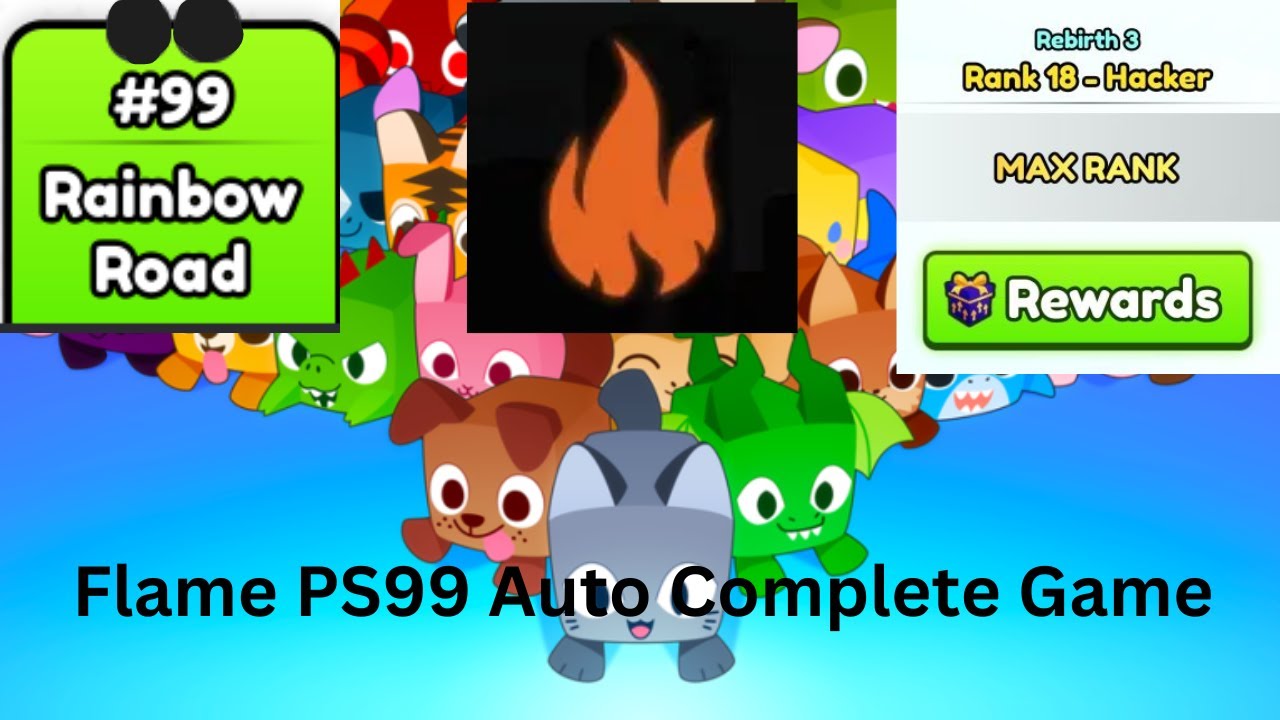 NEW! Best PS99 Script? Flame Auto Complete Game Showcase! || Flame ...