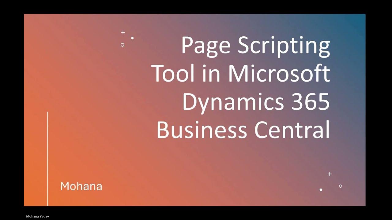 Page Scripting Tool in #msdyn365bc (BC24 Preview) - YouTube