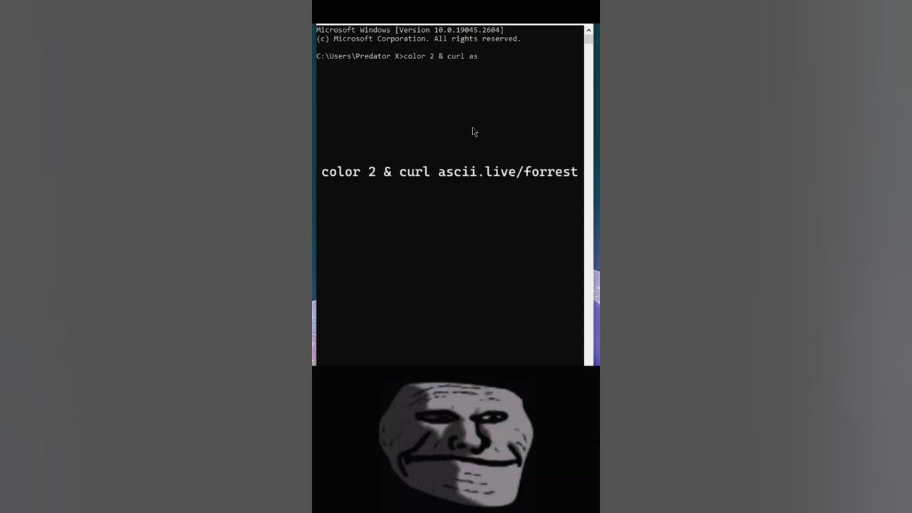 Hidden ASCII Art in Command Prompt! #cmd #prompt #windows # ...