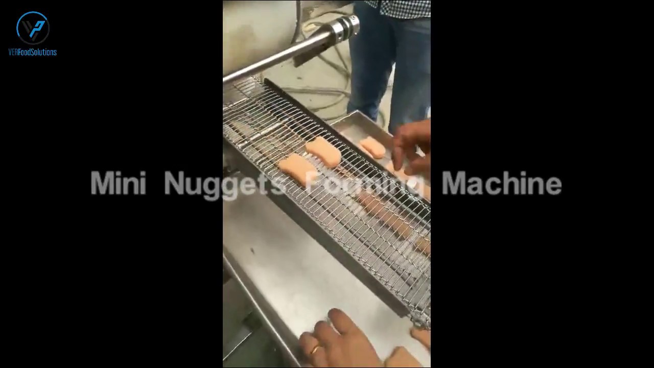VER Automatic Mini Nuggets Forming Machine Operation - YouTube