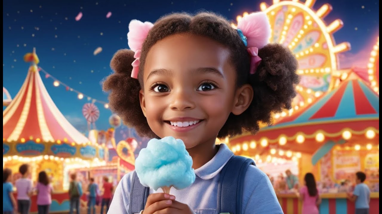 Cotton Candy, Cotton Candy, Sweet and Light | Fun Nursery Rhyme for ...