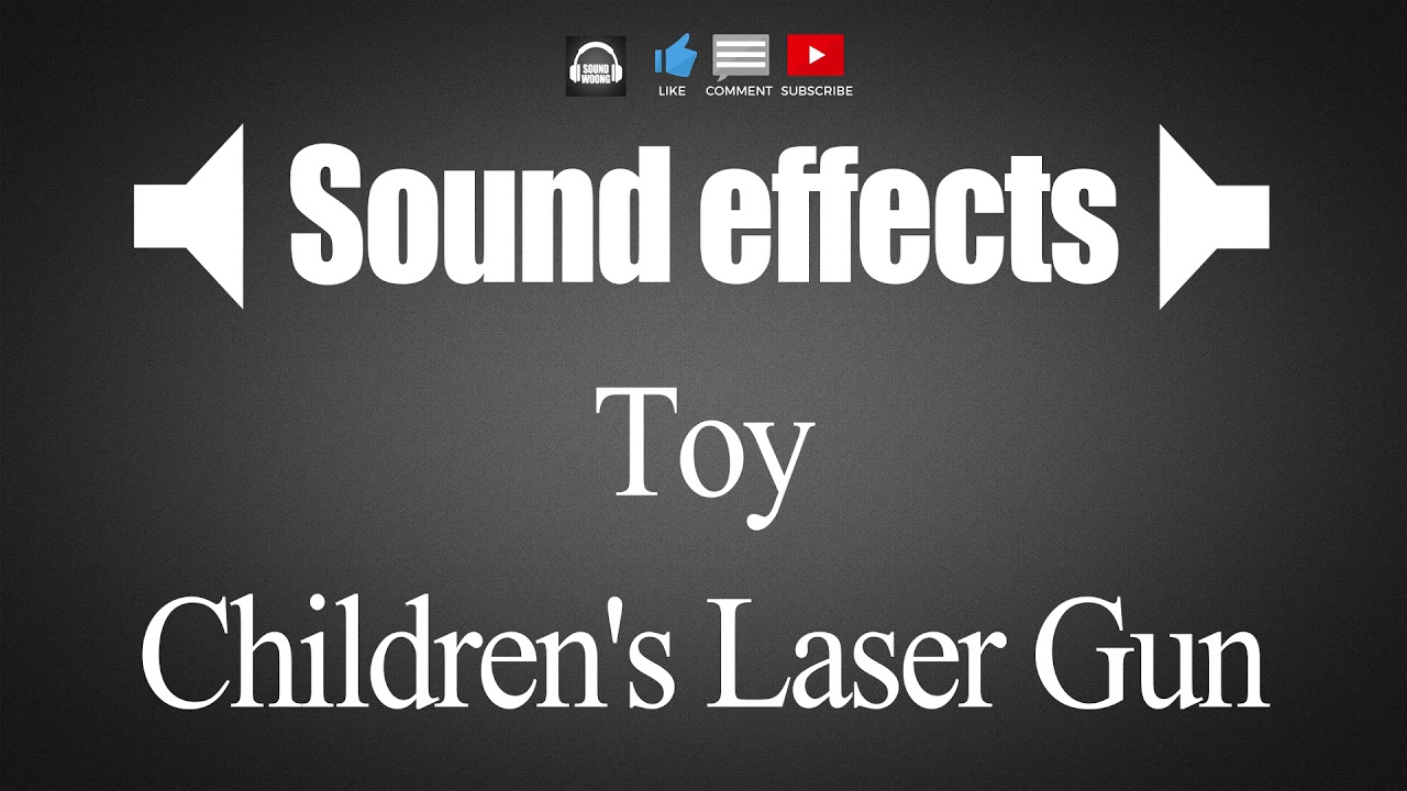 SOUND EFFECT - Toy Children's Laser Gun - YouTube
