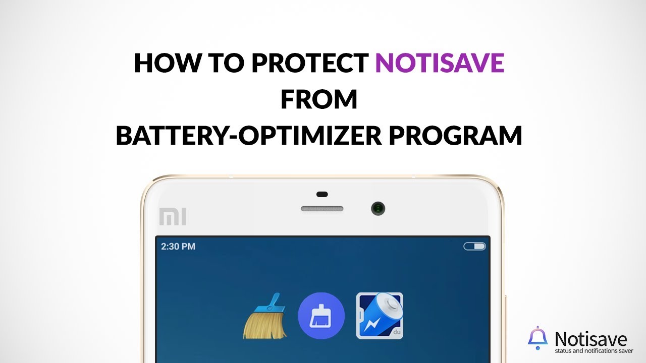 How to set Notisave being protected from battery-optimizer apps - YouTube