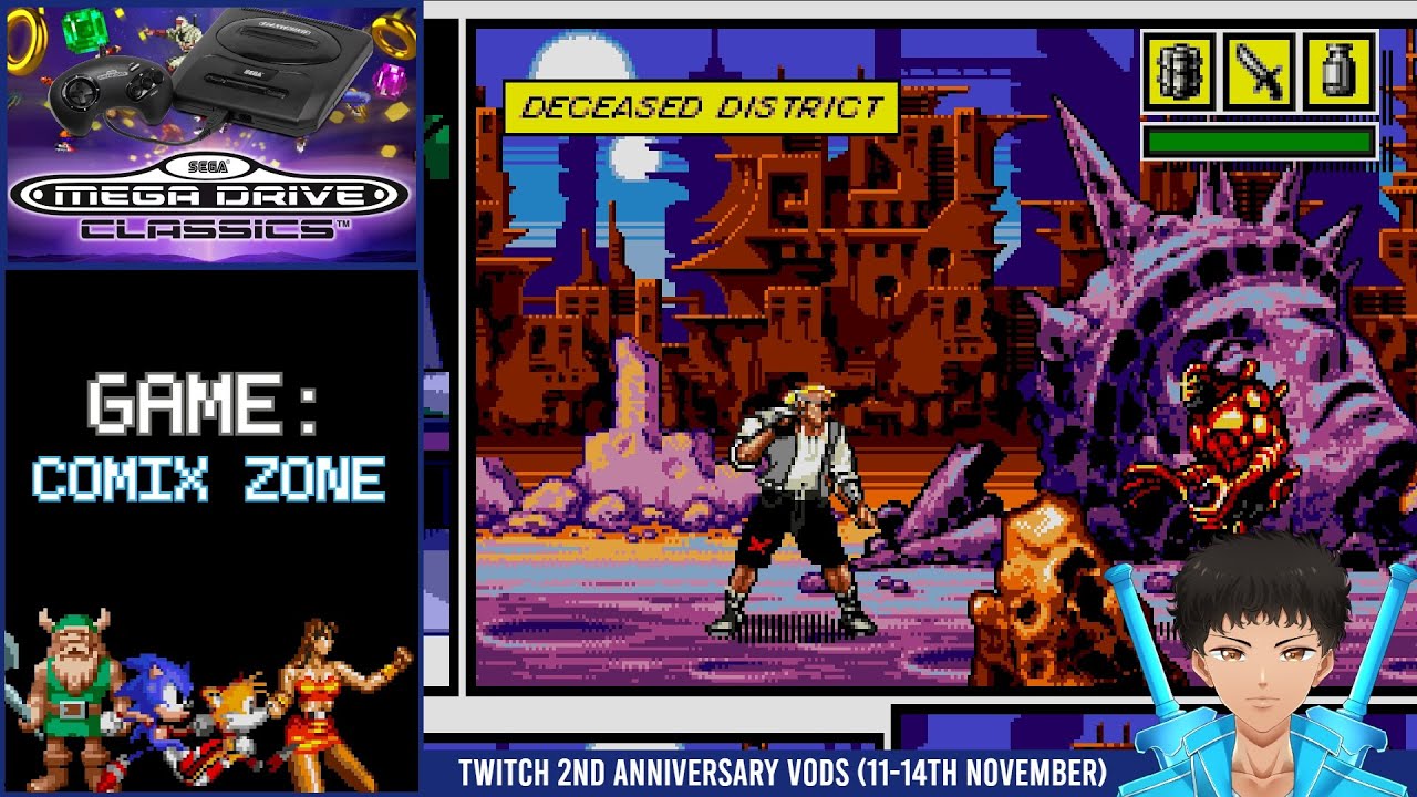 Comix Zone Gameplay | Sega Mega Drive Classic Collection | Twitch 2nd ...