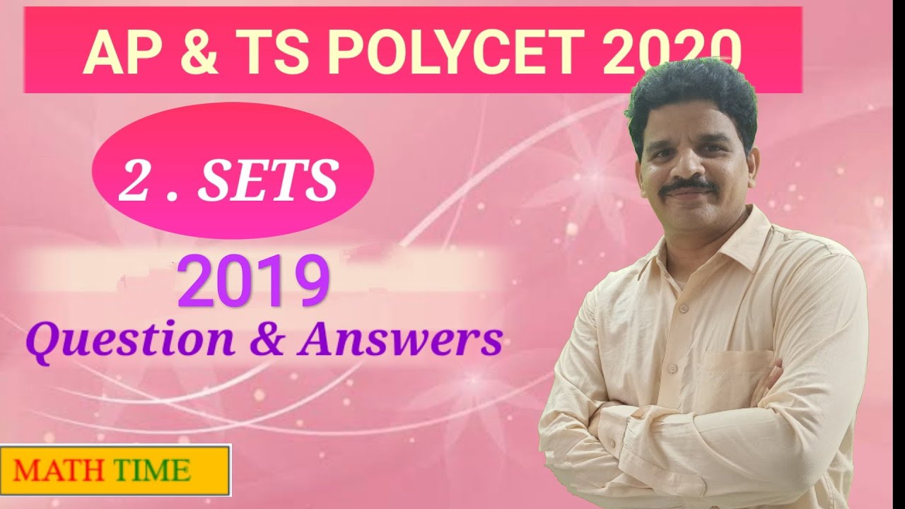 AP POLYCET & TS POLYCET-2020 | MATMEMATICS | SETS 2019 QUESTION and ...
