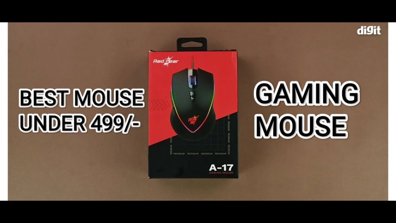 Best gaming mouse under 500 || redgear A - 17 gaming mouse || gaming ...