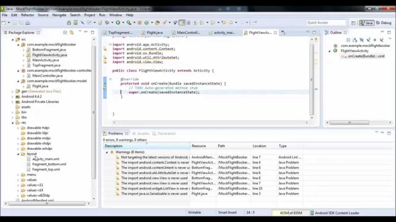 Android ListFragment & Activity Launching with Intents - YouTube