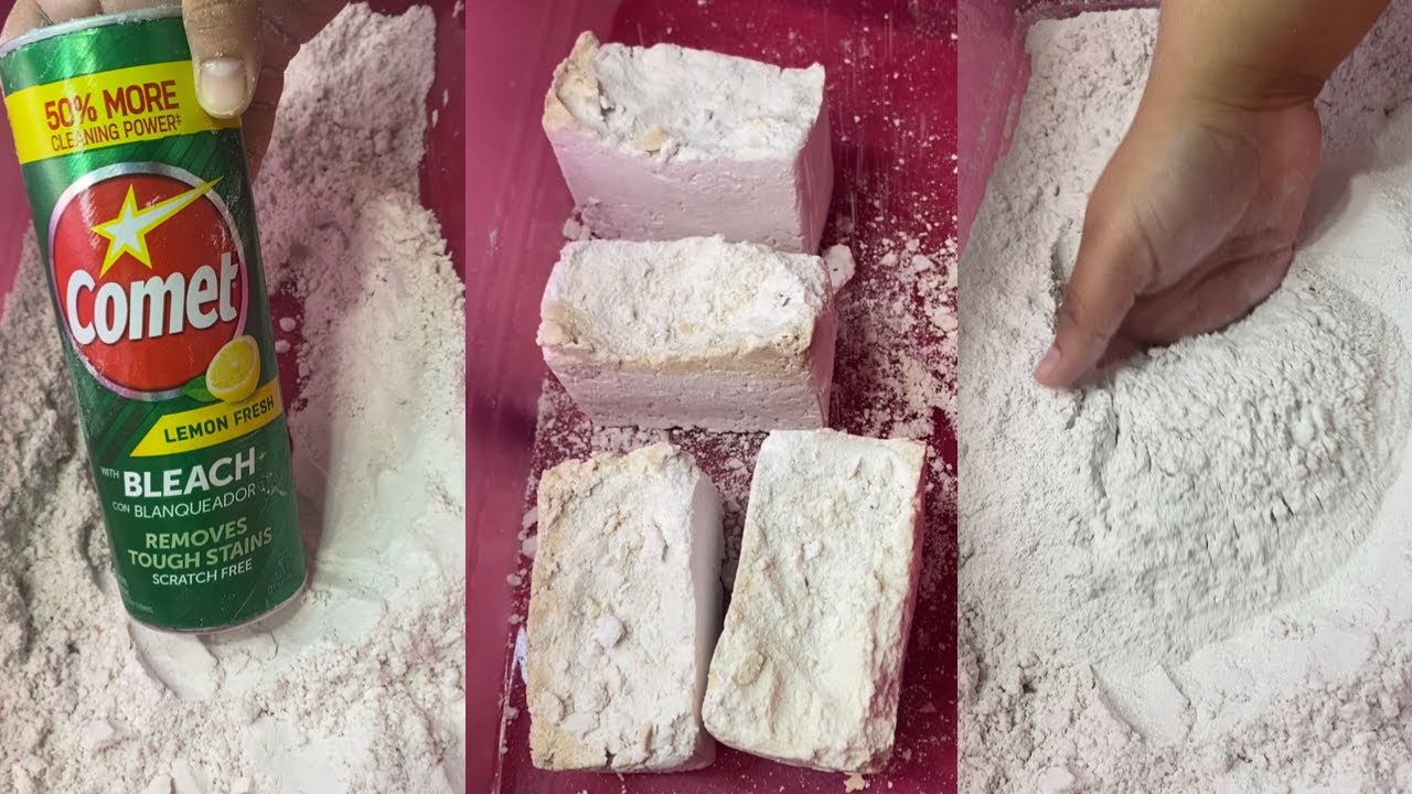 🧱Lemon Comet + Baking Soda Blocks🧱 & Powder Play🌬 - YouTube