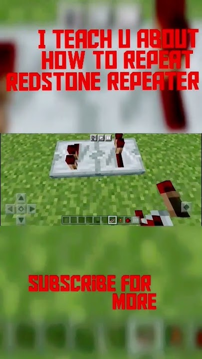 How to repeat Redstone repeaters in minecraft #minecraft #shorts - YouTube