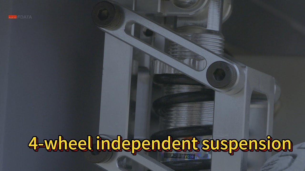 4wheel independent suspension mobile robot chassis - YouTube