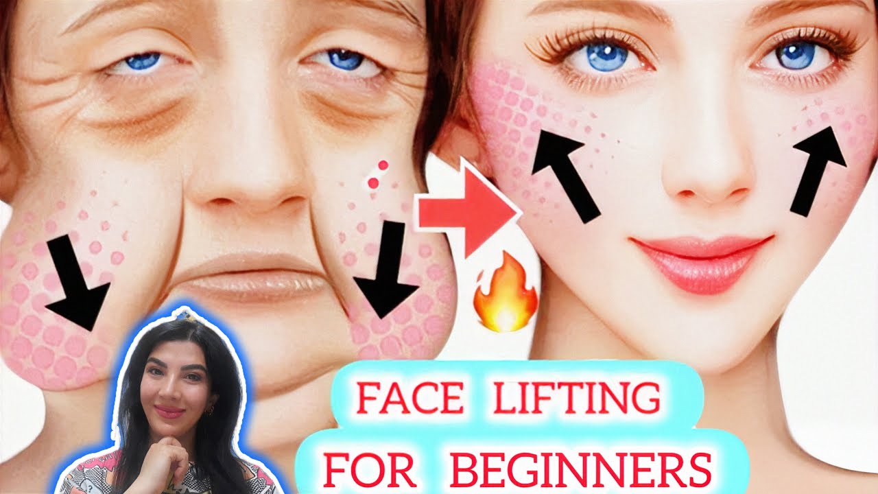 8MIN 💥FULL FACE LIFT EXERCISES FOR BEGINNERS !Get Younger Glowing Skin ...