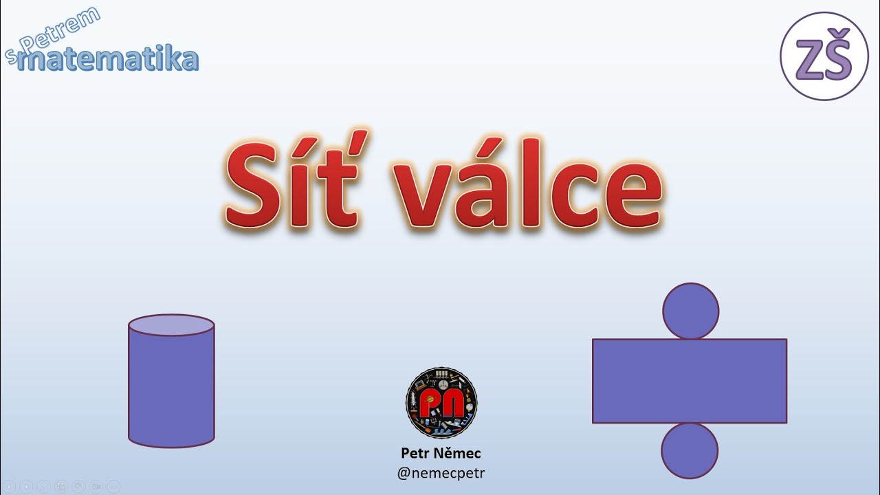 Síť válce - Matematika 8 - YouTube