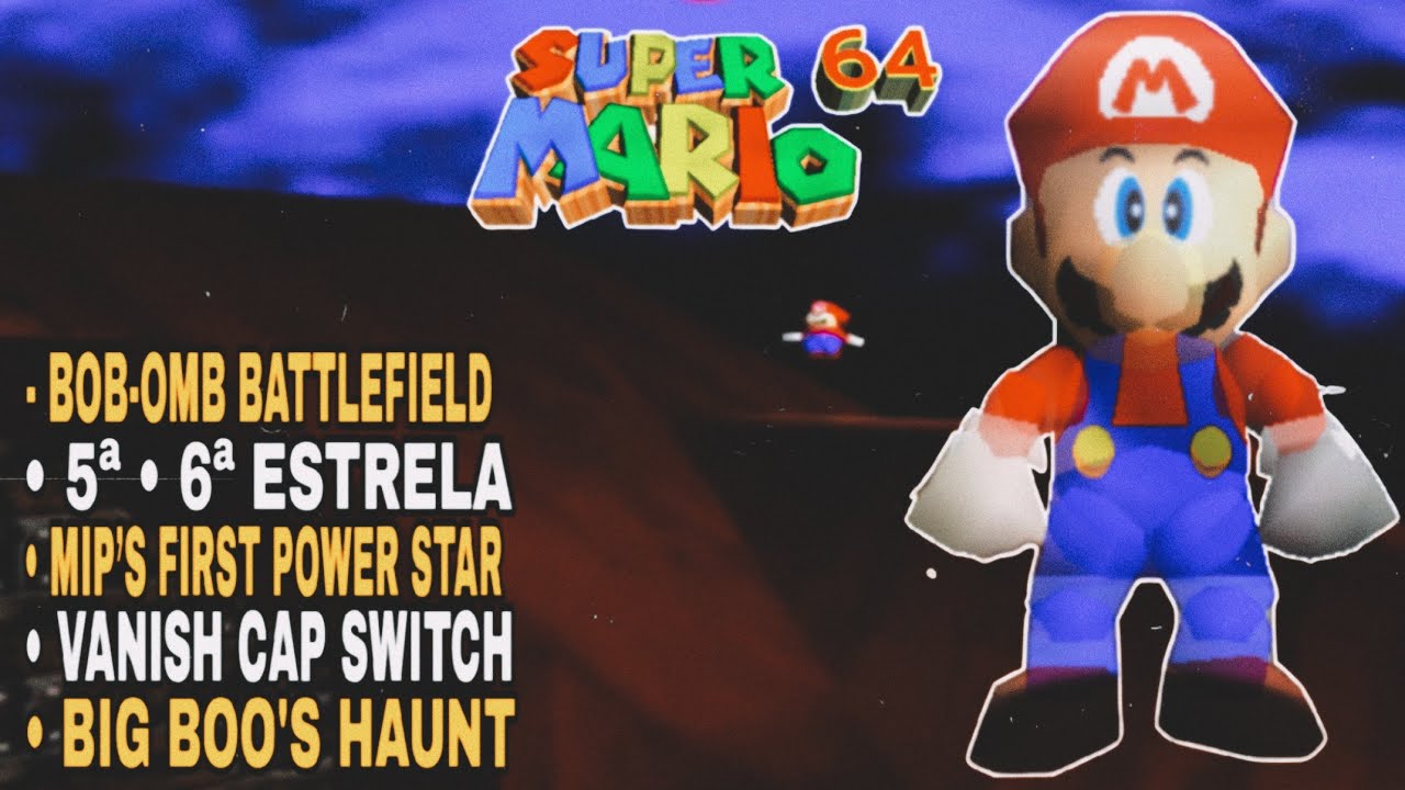 Super Mario 64: #03 - Mundo 05 | Todas as Estrelas / Vanish Cap Switch ...