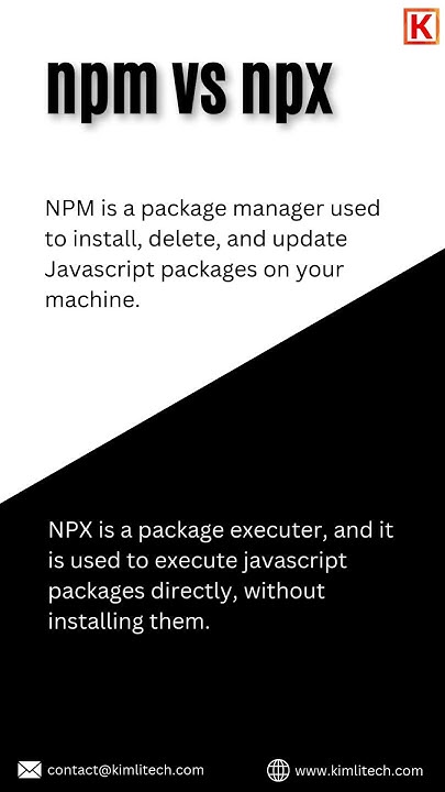 NPM vs. NPX – What’s the Difference? - YouTube