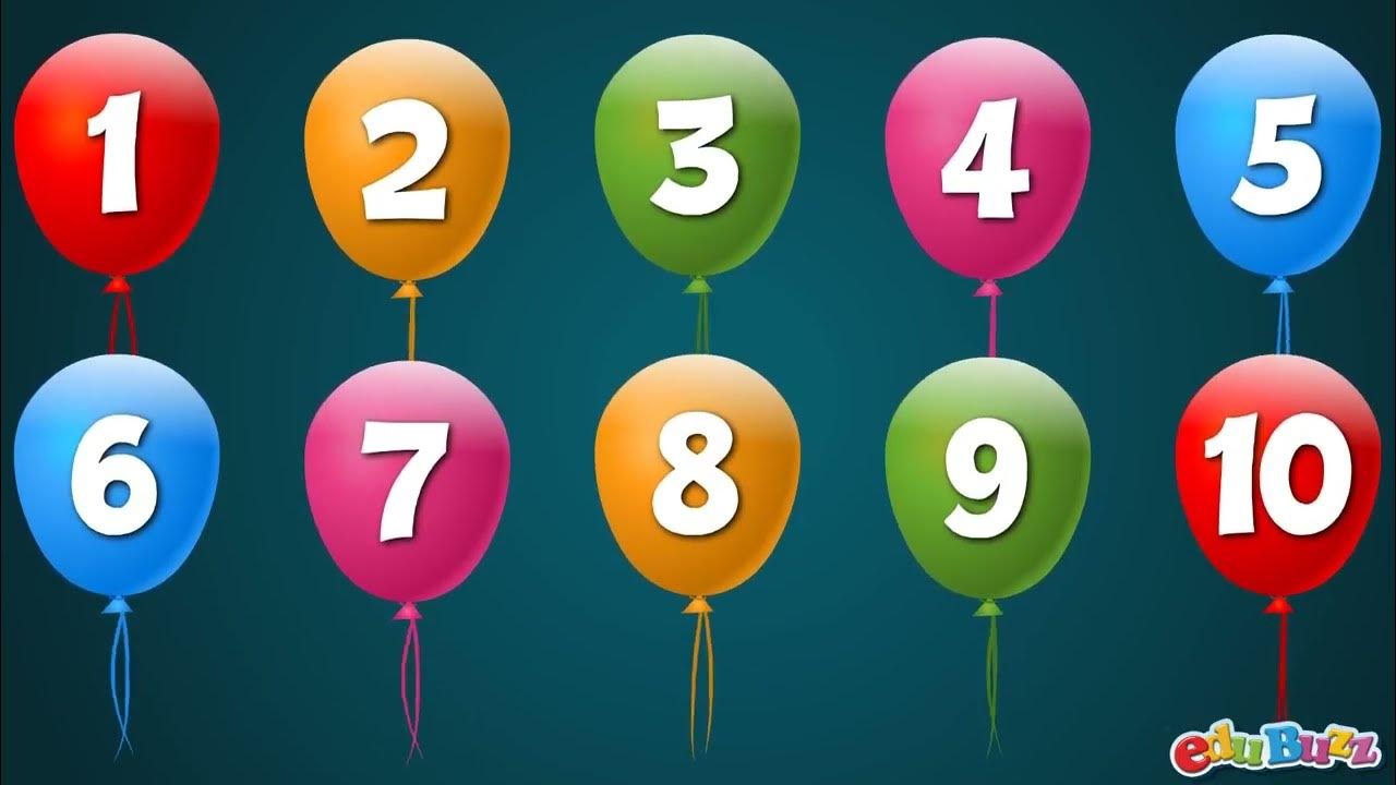 10 Little Numbers with Balloons(Reuploaded) - YouTube