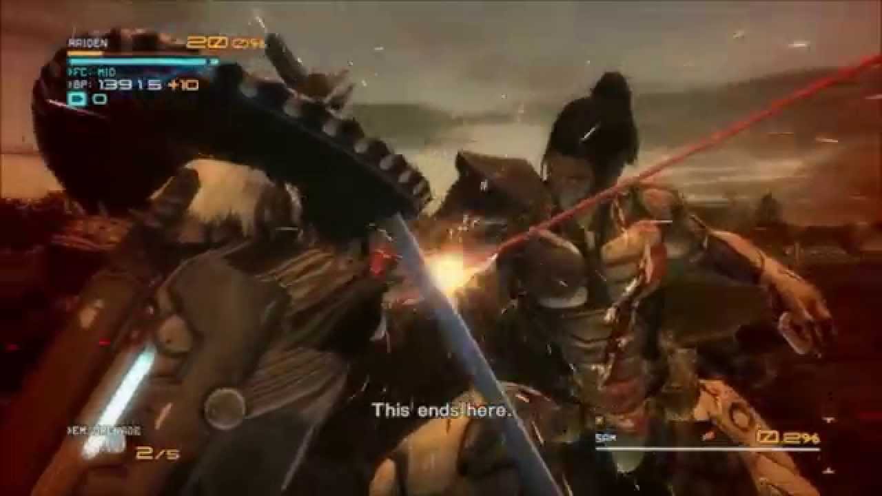 [Metal Gear Rising] Raiden vs Jetstream Sam ~(Hard Mode) - YouTube