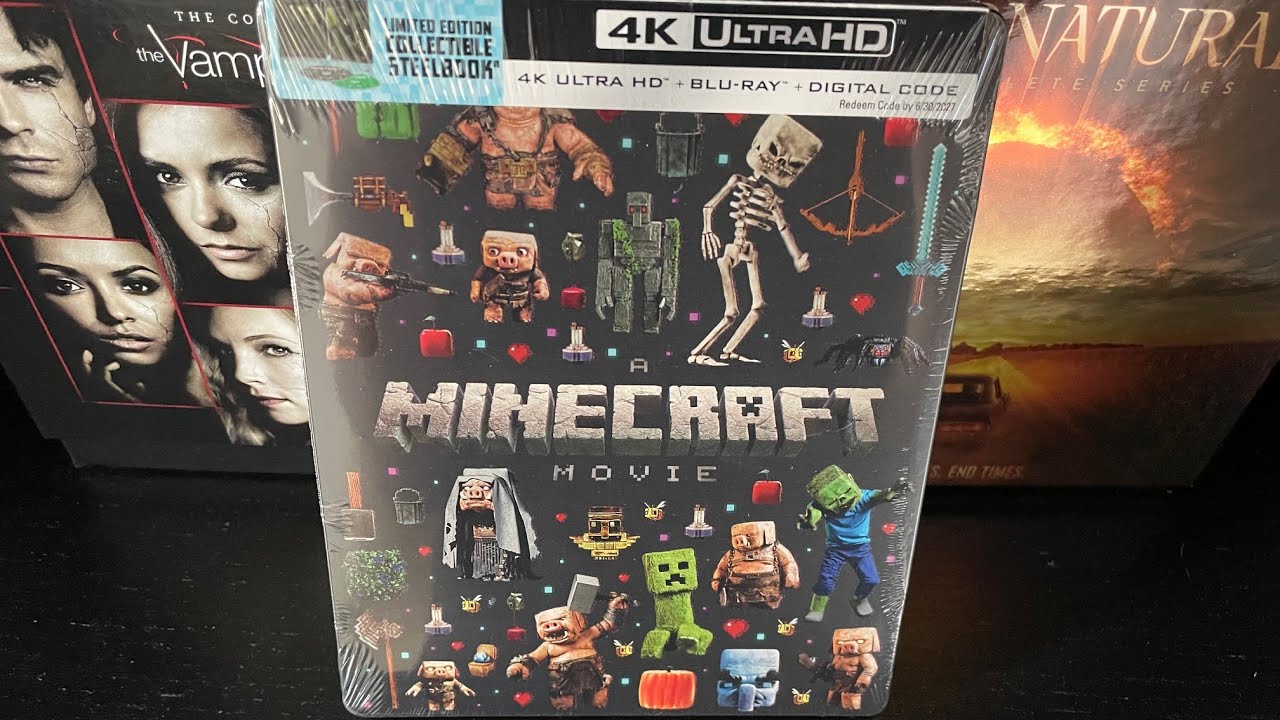 A Minecraft Movie 4K Ultra HD Blu-ray SteelBook Unboxing - YouTube